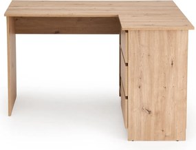 Rohový psací stůl Bega dub artisan