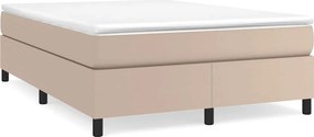 Box spring postel s matrací cappuccino 140x200 cm umělá kůže 3144613