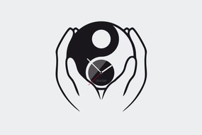 Clocker Nalepovací hodiny Yin Yang Barva ciferníku: Černá