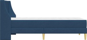 Rám postele s matrací s čelo Modrá 80x 200 cm Polyester 3414708