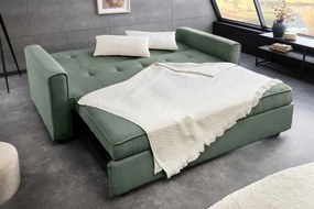 Designová rozkládací sedačka Zaragoza 180 cm zelený manšestr