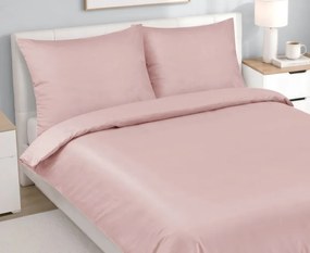 Bellatex Saténové povlečení na dvoudeku Růžová 200x200 cm, 2ks 70x90 cm