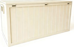 Zahradní úložný box STRANGE — 112x49x54 cm, plast, béžová