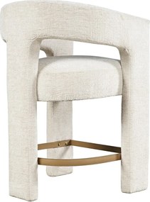 Designová barová židle Leith světle béžová