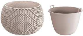 PRO Květináč s vkladem SPLOFY BOWL mocca 23,9 cm