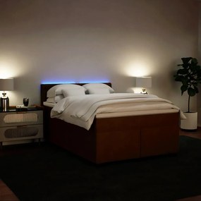 Box spring postel s matrací růžová 140x200 cm samet 3288641
