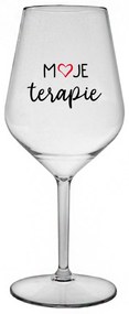 MOJE TERAPIE - čirá nerozbitná sklenice na víno 470 ml