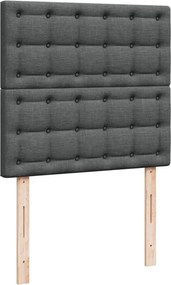 Box spring postel s matrací tmavě šedá 80 x 200 cm textil 3291510