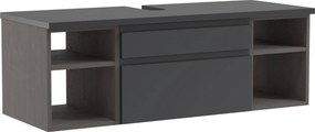 XXXLutz SKŘÍŇKA POD UMYVADLO, barvy grafitu, 120/41/47 cm Held - Online Only koupelnové skříňky - 000307017210