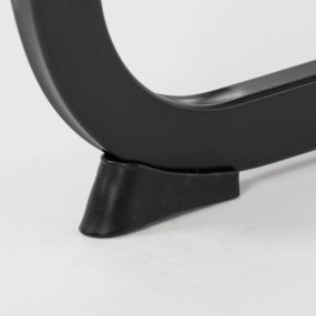 AUTRONIC Židle jídelní, béžová látka, černé kovové nohy