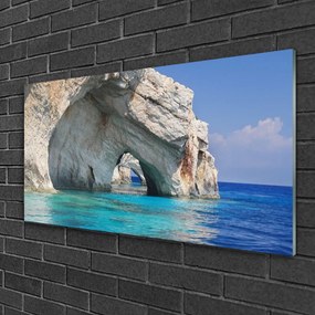 Obraz na skle Moře Jezero Voda Krajina 140x70 cm