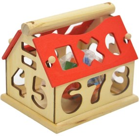 899308 DR Dřevěný Puzzle domek na třídění