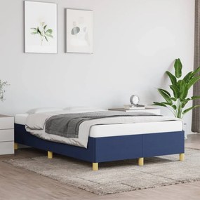 Rám postele modrá 120x200 cm textil