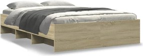Rám postele bez matrace dub sonoma 120x190 cm kompozitní dřevo 3295697