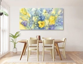 Obraz akvarelové žluté tulipány Varianta: 120x60