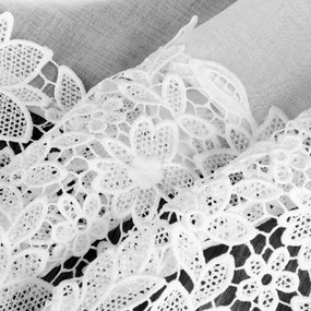 ZÁCLONA NA PÁSCE ARTEMIDA 400X80 CM BÍLÁ