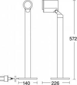 STEINEL 058661 - LED Venkovní lampa se senzorem SPOT WAY 1xGU10/7W/230V IP44