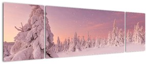 Obraz - Stromy pod sněhovou přikrývkou (170x50 cm)