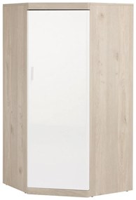 XXXLutz ROHOVÁ SKŘÍŇ, bílá, barvy dubu, 73/139/73 cm Xora - 002590001517