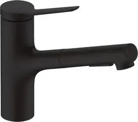 Hansgrohe - Dřezová baterie 150, s výsuvnou sprškou, sBox lite, matná