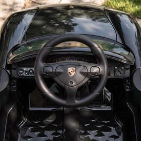 AIYAPLAY dětské elektrické auto Porsche Carrera GT, 10,8 V, černé