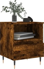 vidaXL Noční stolek 40 x 35 x 50 cm kompozitní dřevo [830614] Barva: bílá s vysokým leskem