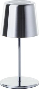 Brilliant G40939/68  Stolní AKU lampa XAANA broušený nikl USB-C , CCT