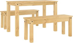 Jídelní set 3 kusů PANAMA Borovicový masiv 3345164