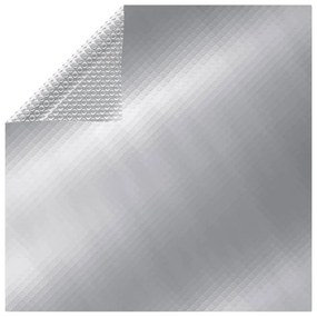 Obdélníkový kryt na bazén 600 x 400 cm PE stříbrný