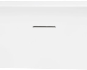 Rea Milano, volně stojící vana 152x73 cm se sifonem a zátkou click-clack, bílá, REA-W2000