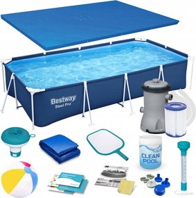 Bazén Zahradní Bazén S Rámou Velká Sada 15V1 400X211 Bestway