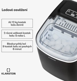 Klarstein Caldwell, výrobník ledu, 12 kg/24 h, 1,3 l