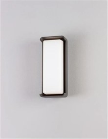 NV 9160081 Venkovní nástěnné svítidlo KEEN tmavě šedý hliník akrylový difuzor LED 12W 3000K 220-240V 75st. IP65 - NOVA LUCE