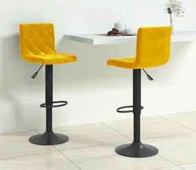 vidaXL Barové židle 2 ks samet [333728] Barva: Černá