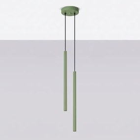 Sollux SL.2134 - Lustr na lanku PASTELO 2xG9/8W/230V zelená