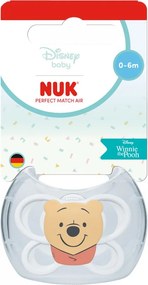 Dudlík NUK Perfect Match Air Disney Medvídek Pú 0-6 měsíců white velikost 0-6 m