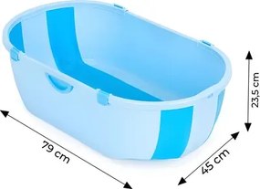 ECOTOYS Skládací vanička modrá / Vanička / 79 x 45 x 23,5 cm / do 12 m