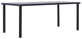 Jídelní stůl černý a betonově šedý 200 x 100 x 75 cm MDF,  281861 HangarStore.cz