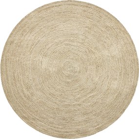 Diamond Carpets India, Ručně vázaný kusový koberec Mira J 16 Natural kruh, 200x200 (průměr) kruh, béžová, chodba / předsíň