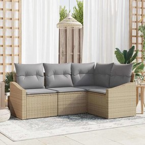 Set pohovek 4 ks Béžová polyratan 3346700