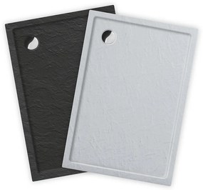 Roth FLAT STONE EFFECT sprchová vanička 90 × 80 x 5 cm - bílá 8000317