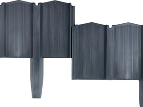 Sada 5 ks zahradních palisád Linea 390 cm antracitová