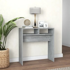 Konzolový stolek šedý sonoma 78 x 30 x 80 cm kompozitní dřevo - Default Title