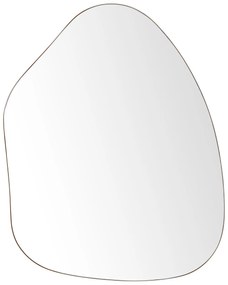 Nástěnné kovové zrcadlo 70 x 92 cm zlaté PUTEAUX Beliani