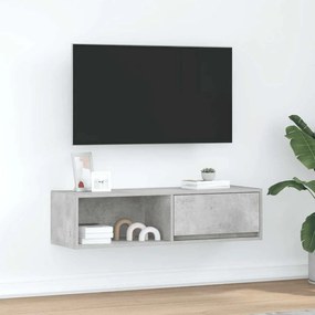TV skříňka betonově šedá 100x31x25,5 cm kompozitní dřevo