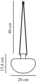 Černé zahradní závěsné LED svítidlo Sponge 4,8W  - Nordlux