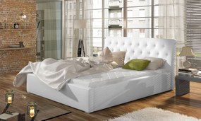 Čalouněná postel MILANO - Soft 17 - 180x200cm - Dřevo