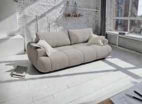 XXXLutz ROZKLÁDACÍ POHOVKA, plast, textil, kompozitní dřevo, béžová MID.YOU - Rozkládací pohovky - 000694009403