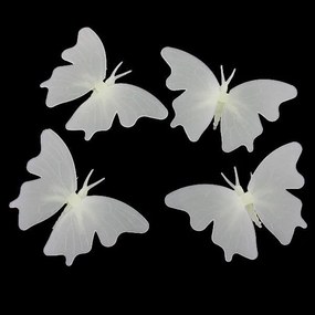 Fluorescentní motýlci na zeď