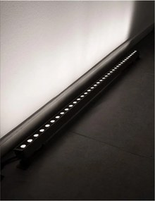 NV 9011102 WALL WASHER nikl satén hliník a sklo LED Chip Philips 15W 3000K DC24V 30st. IP67 - NOVA LUCE
